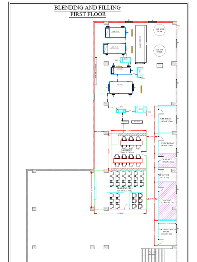 Blending and Filling Room Layout | PDF