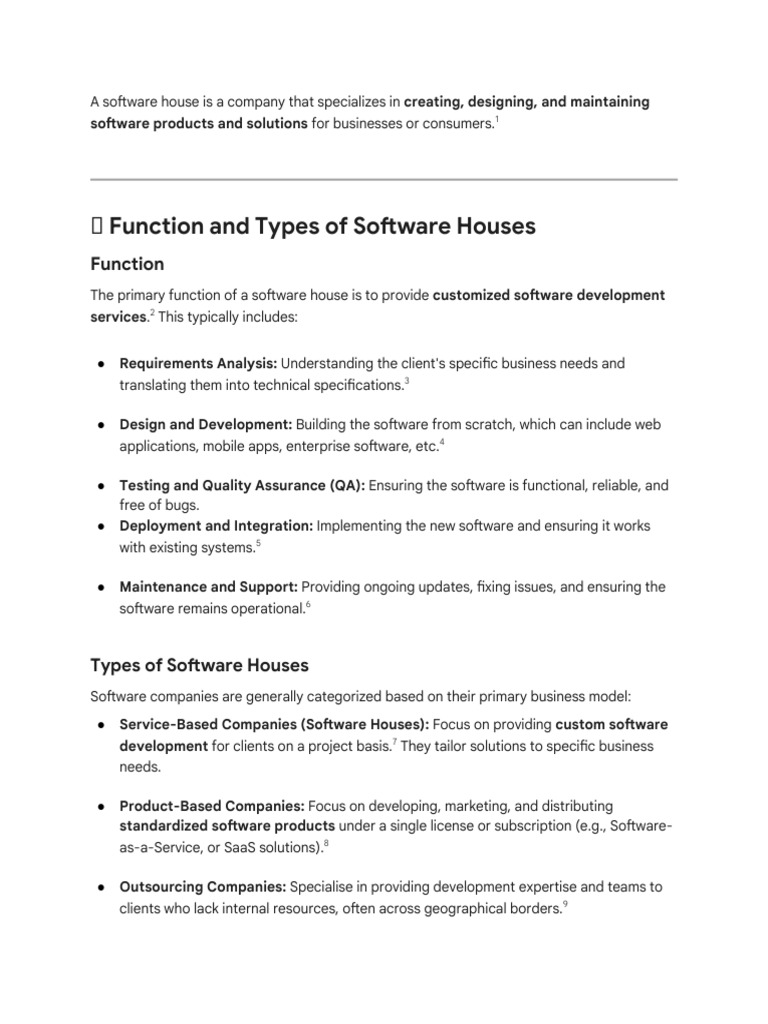 Overview of Software Houses and Security | PDF | Security | Computer ...