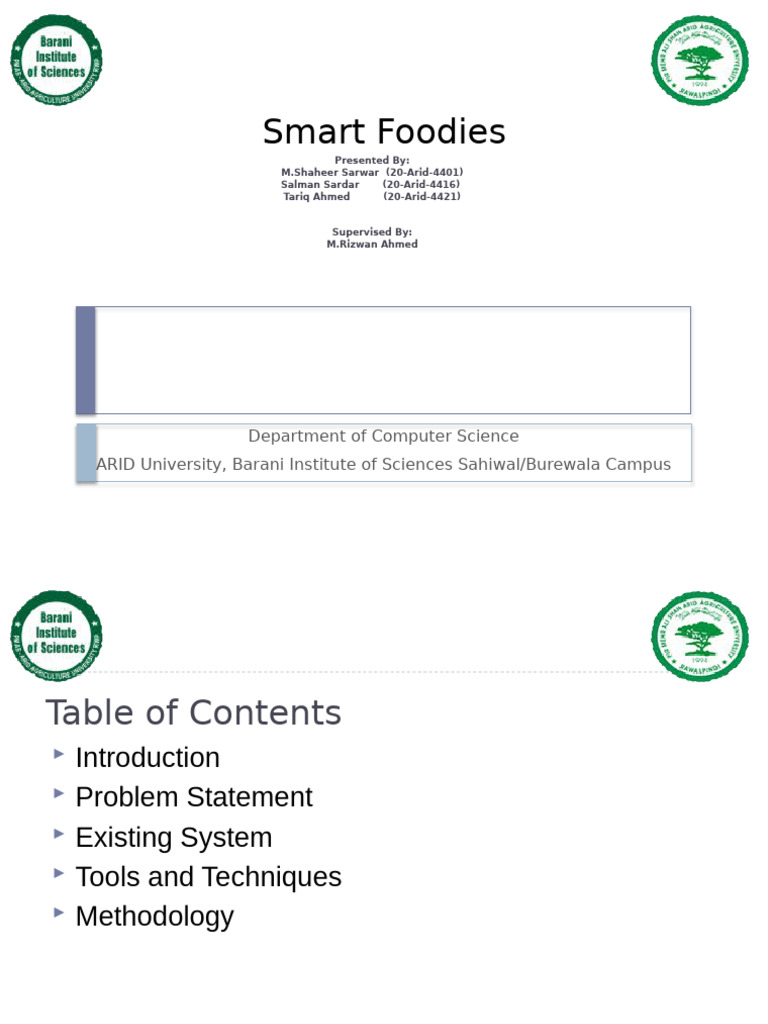 FYP Final Presentation Format (1) 1 | PDF