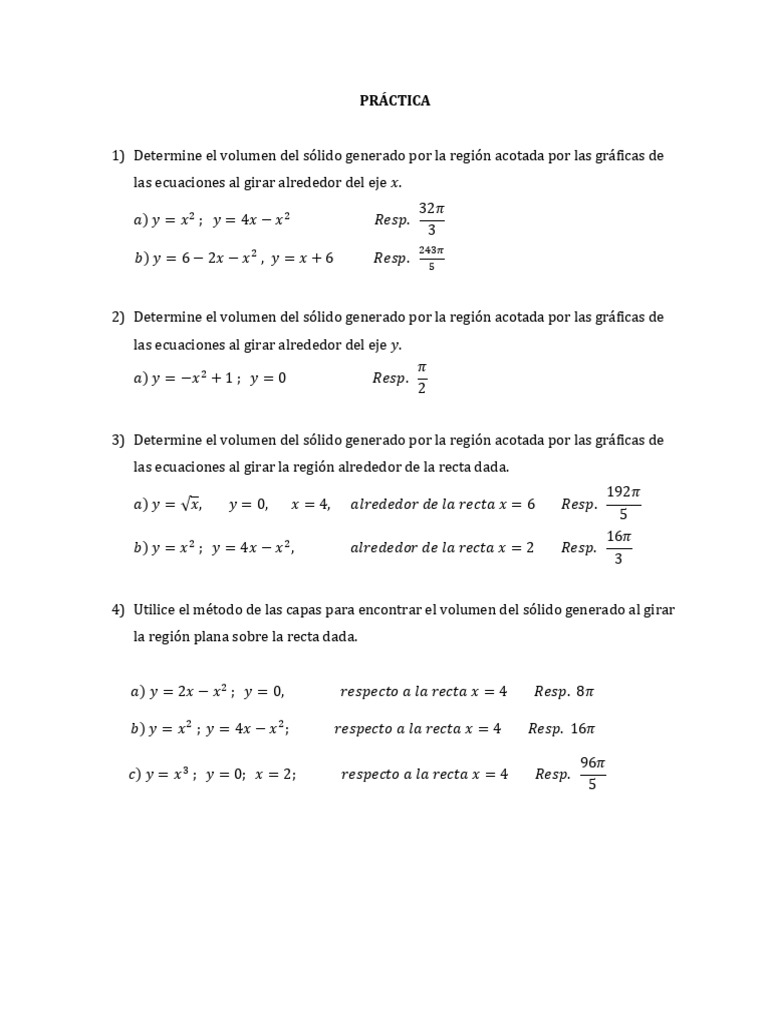 Práctica Volumen | PDF
