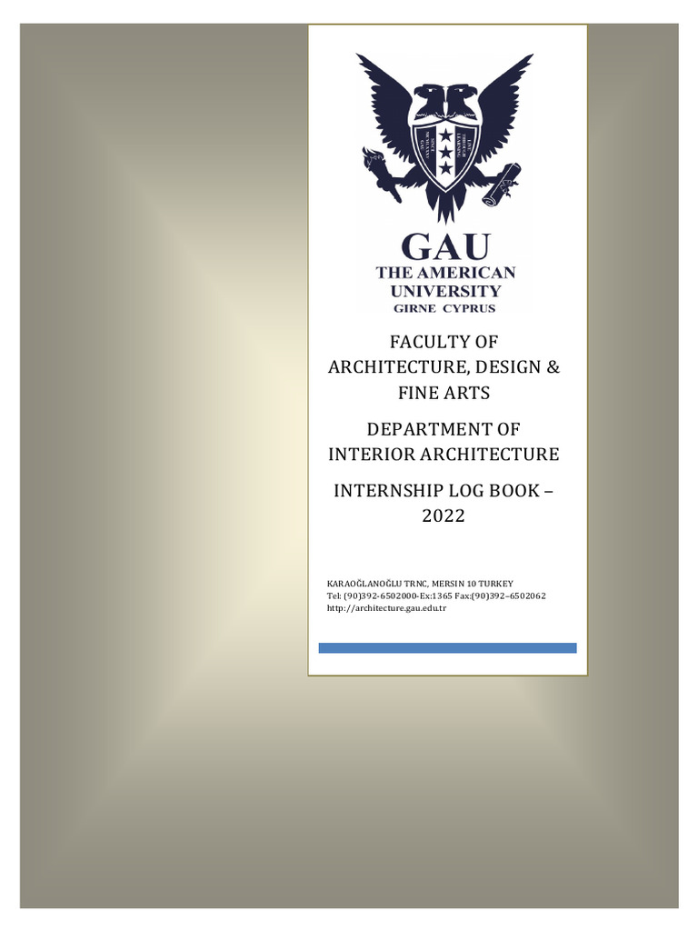 2022 Interior Architecture Internship Log | PDF