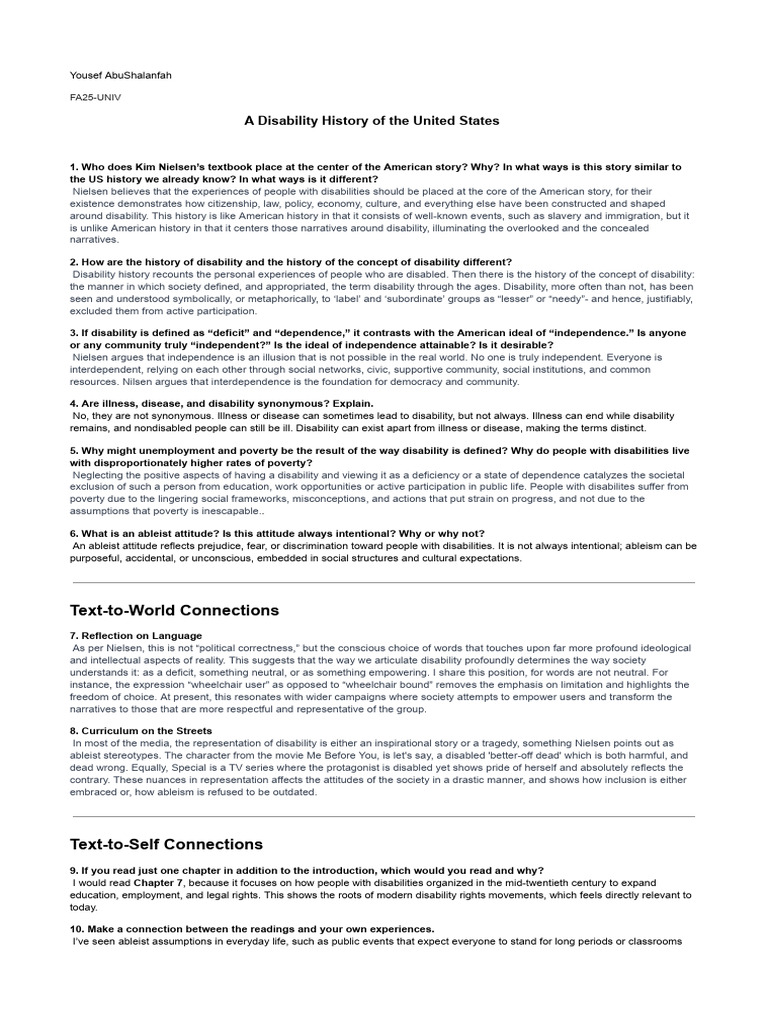 Assignment #2_ Problem Set | PDF | Disability | Social Policy