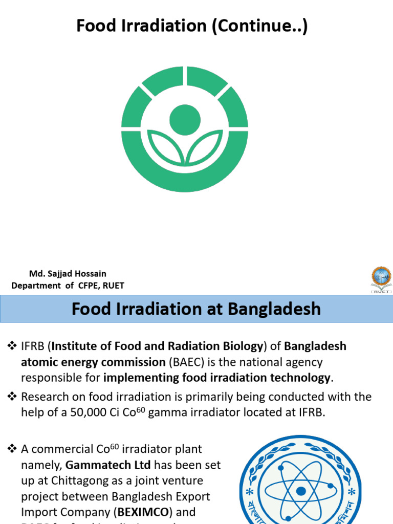 Lecture 09 Food Irradiation | PDF | Absorbed Dose | Bacteria