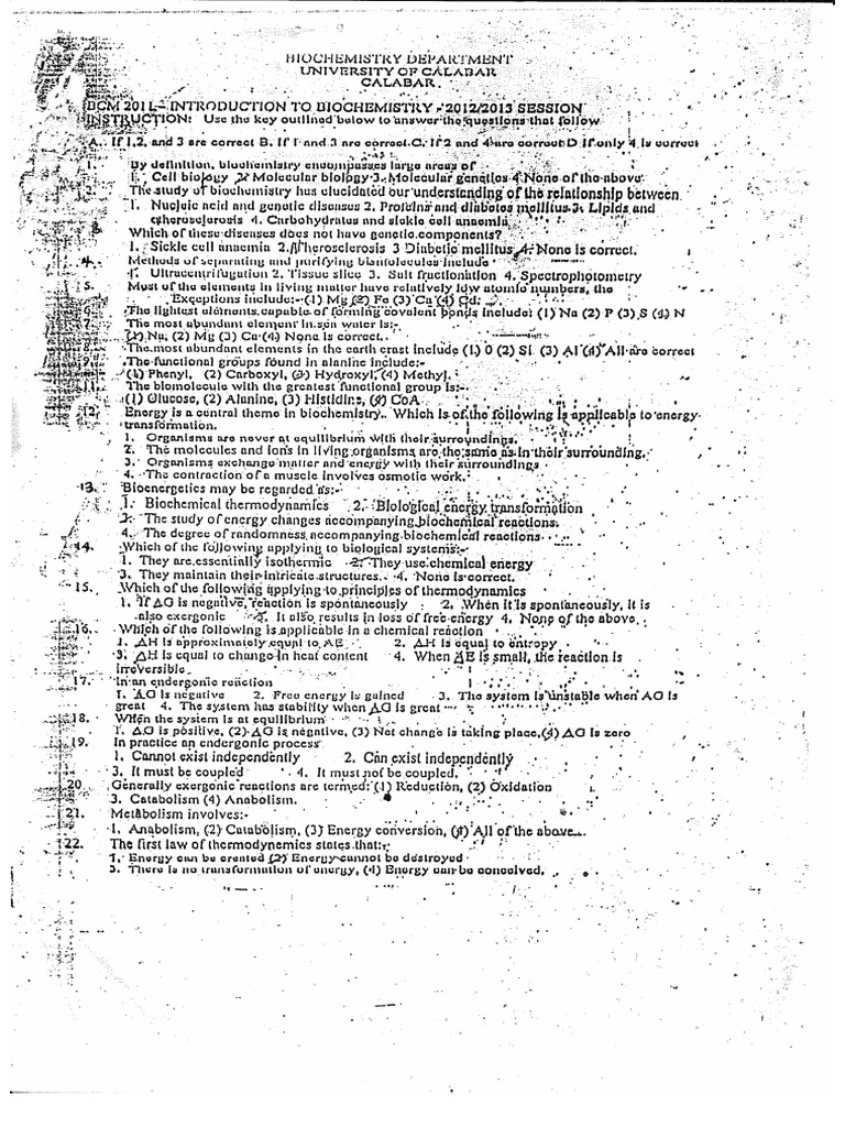 Introduction to BCM Past Questions | PDF