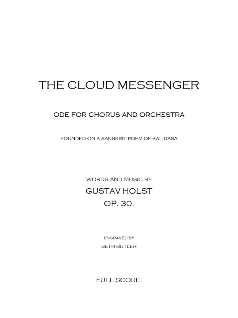Imslp741670-Pmlp690923-The Cloud Messenger Final | PDF | Orchestras ...