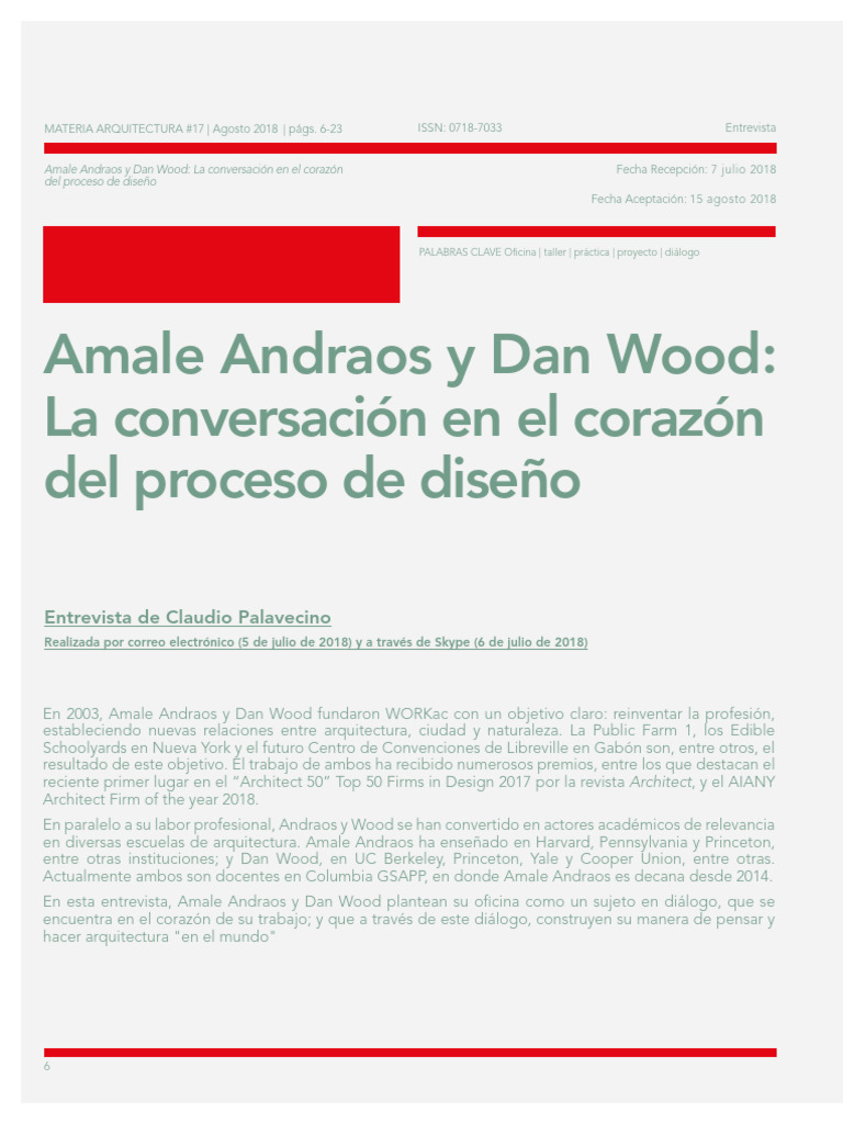 Diálogo en Diseño: Andraos y Wood | PDF | Diseño