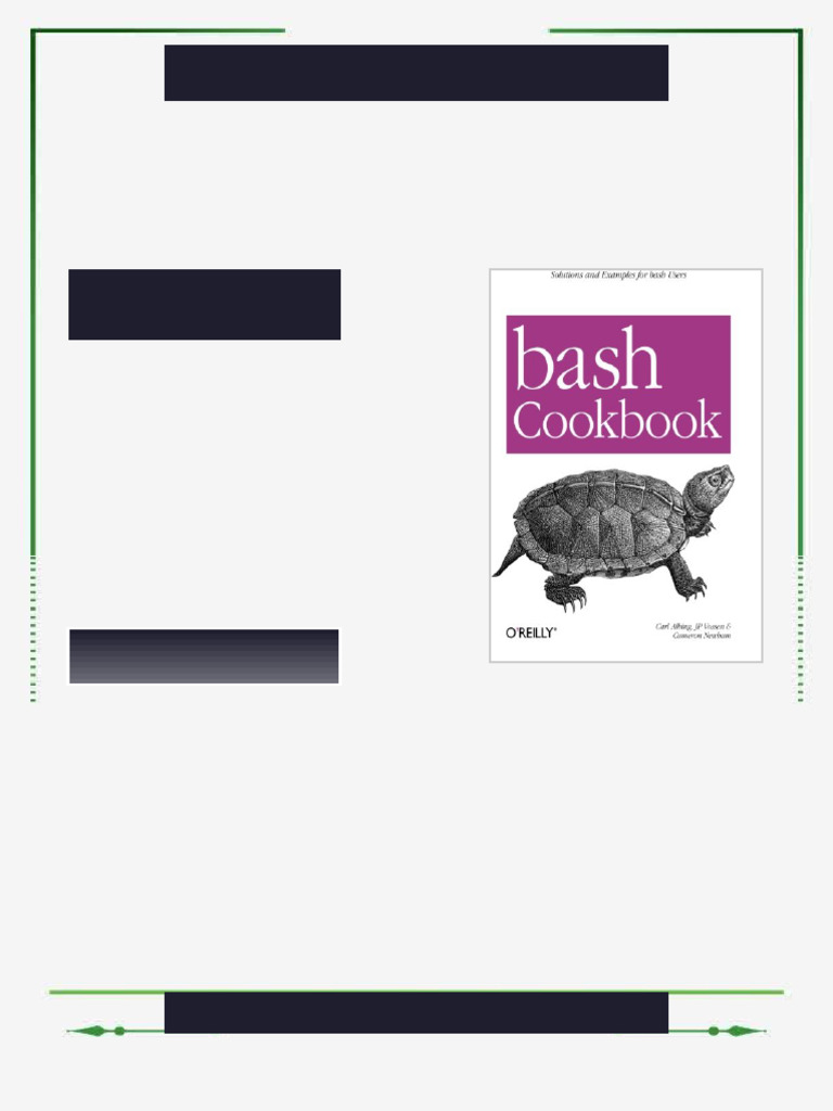 Bash Cookbook Solutions and Examples for bash Users 1st Edition Albing ebook all content ...