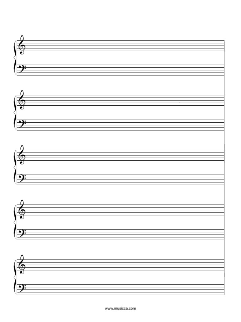 Grand Staff 5 Letter | PDF