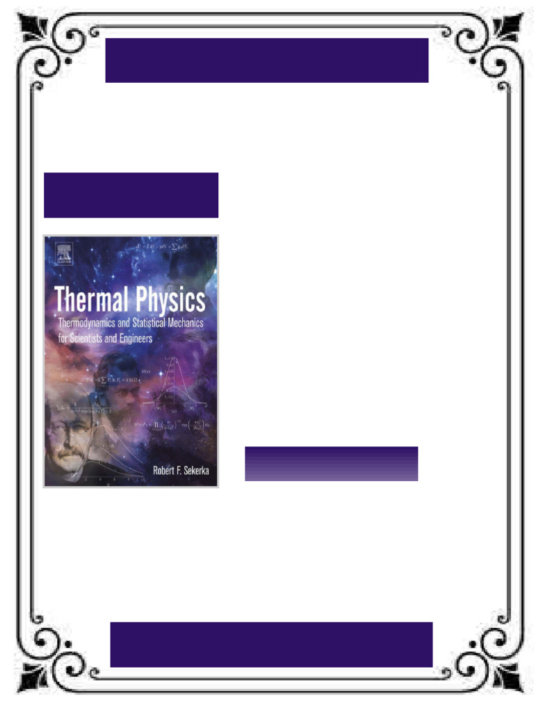 Thermal Physics Thermodynamics and Statistical Mechanics for Scientists ...