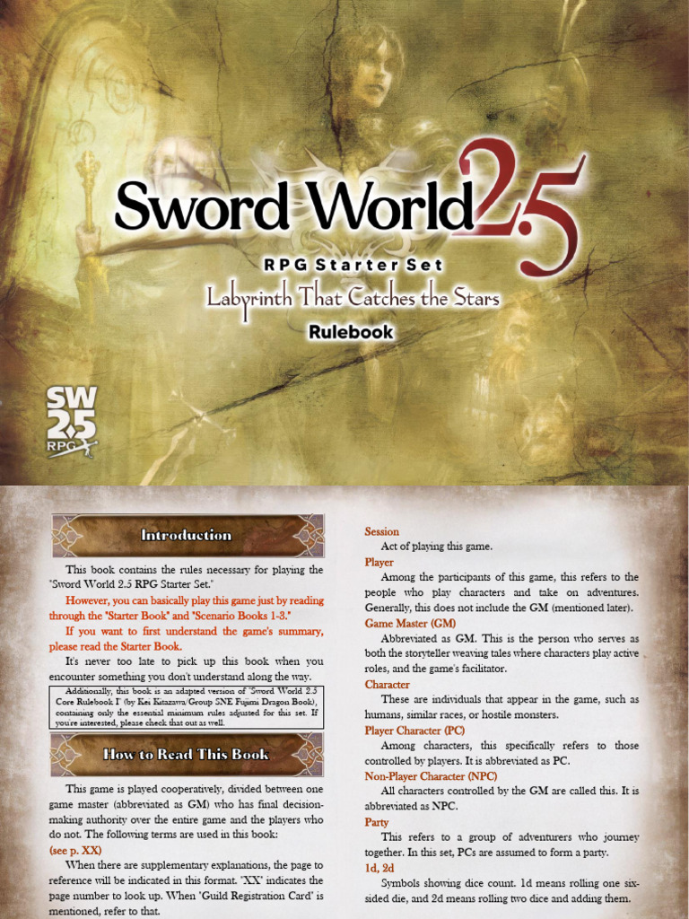 Sword World RPG Rulebook | PDF | Role Playing Games | Gaming