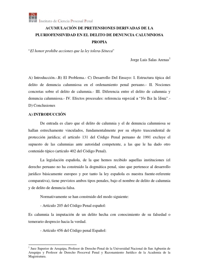 Acumulacion de Pretensiones Derivadas de La Pluriofensividad en El ... Acumulacion de Pretensiones Derivadas de La Pluriofensividad en El ...