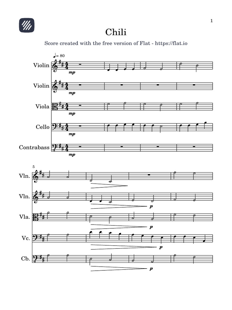 String Instrument Score Overview | PDF