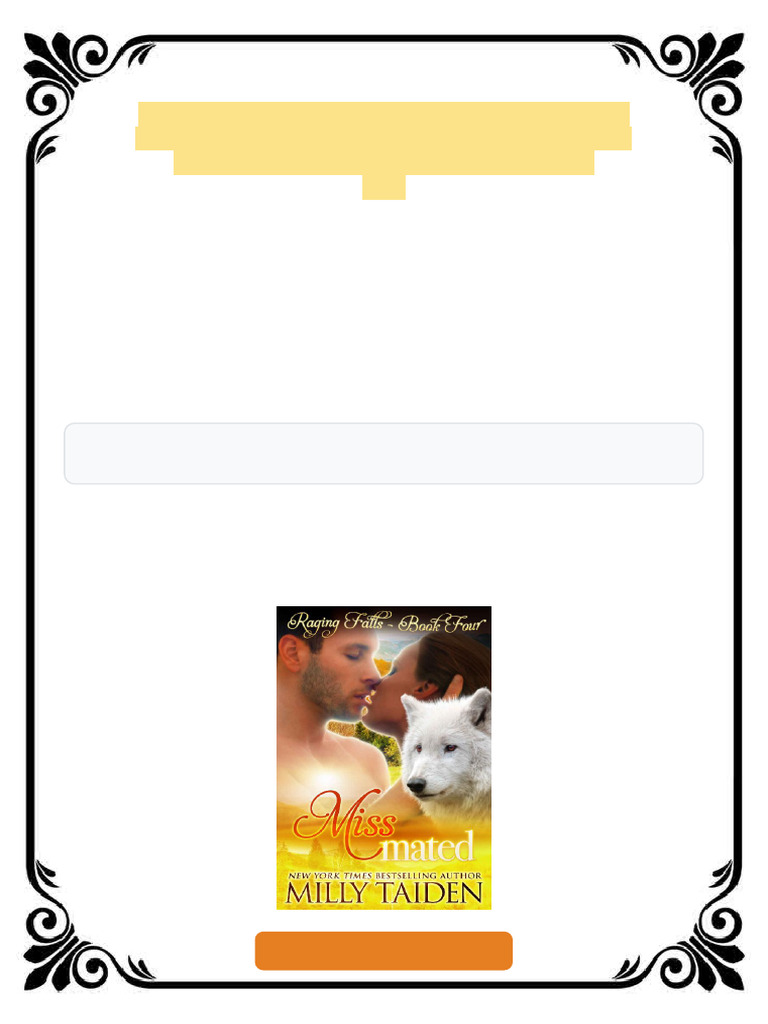 Miss Mated BBW Paranormal Shape Shifter Romance Raging Falls Book 4 1st ...