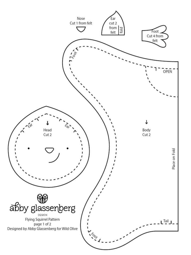 Flying Squirrel Sewing Pattern Guide | PDF