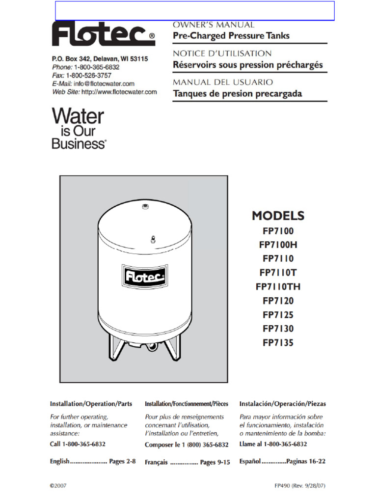 Flotec-FP7125-08 | PDF