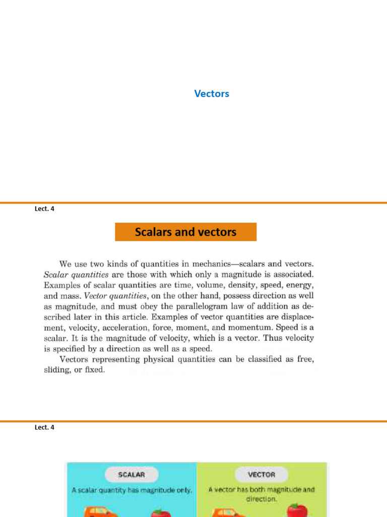 Lec.1.4 (Vectors) | PDF
