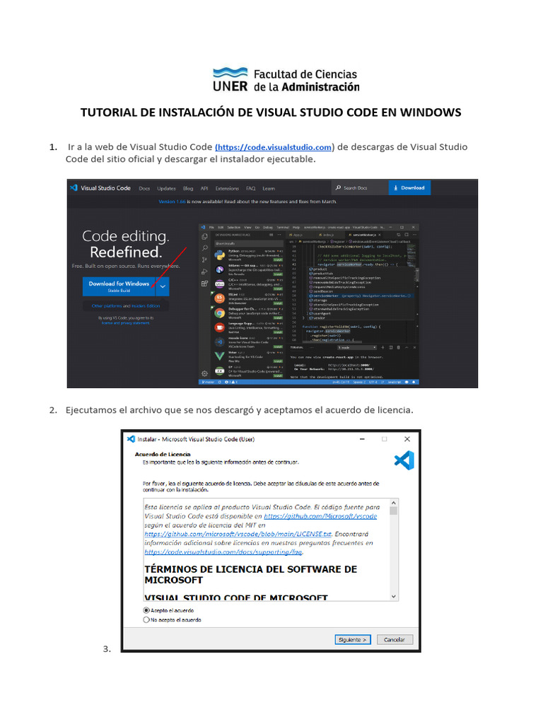Instalar Visual Studio Code en Windows | PDF