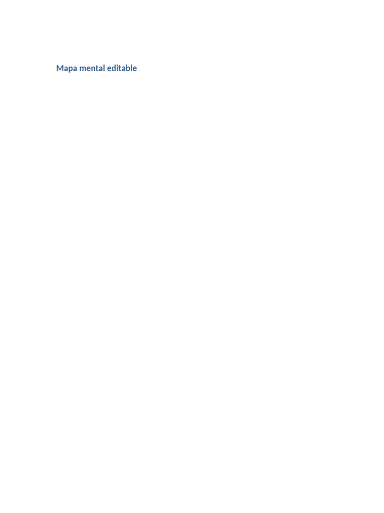 Mapa Mental EDITABLE | PDF