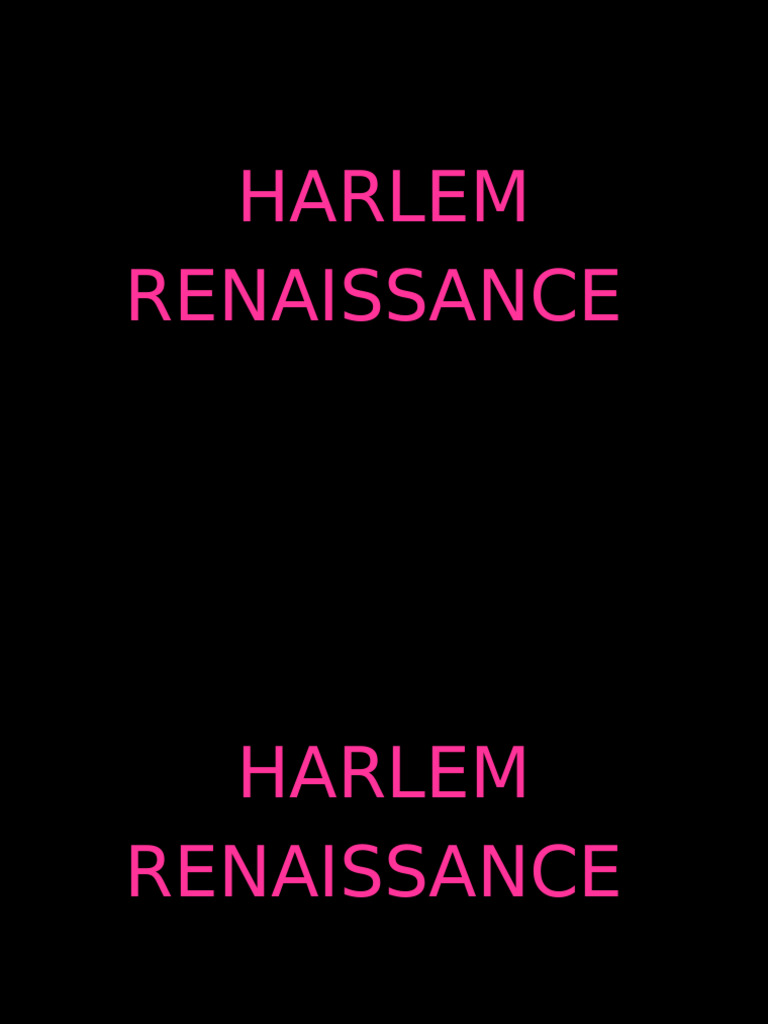 Harlem Renaissance 2 | PDF
