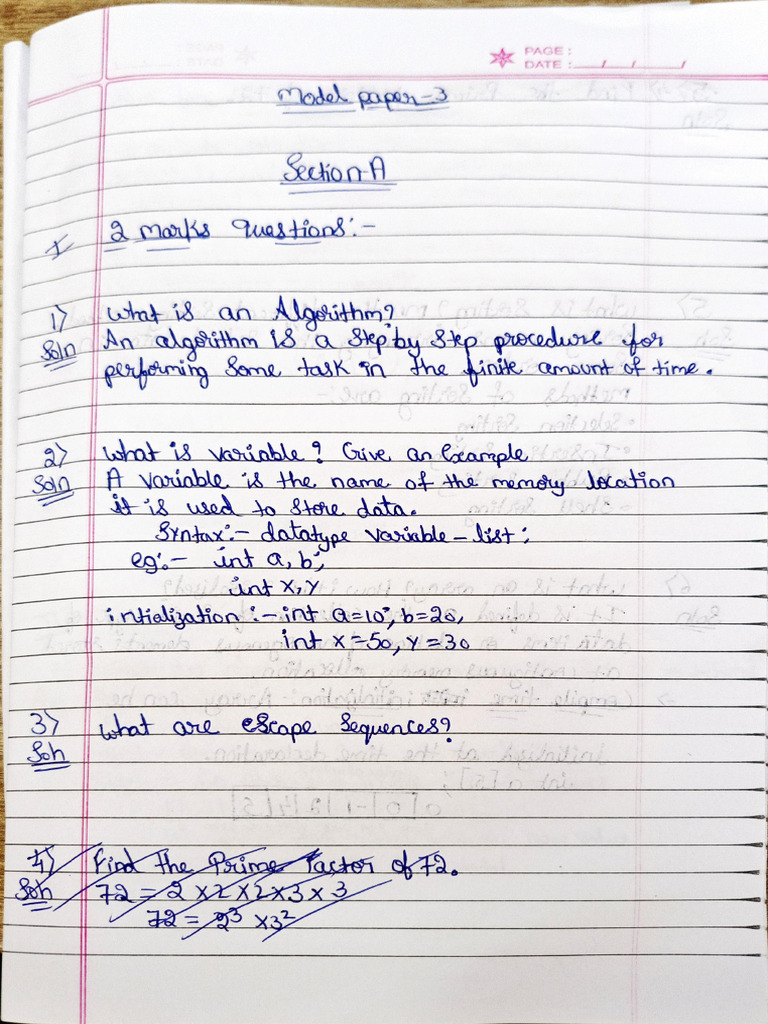 pst model paper 3 | PDF