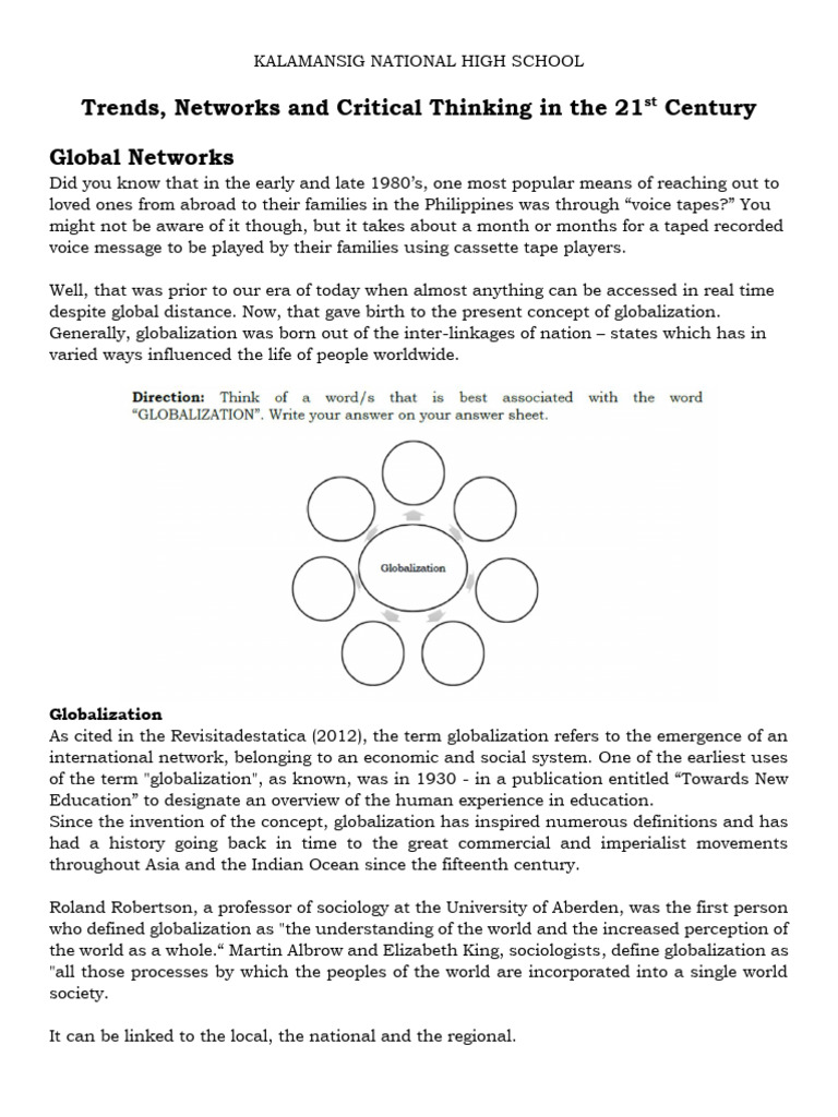 11 TNCT Effect of Globalization to Ones Daily Life | PDF