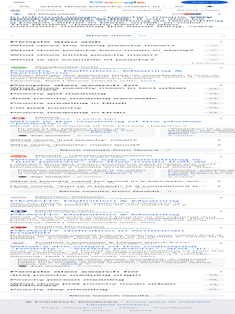 What Does Peachy Mean in Text - Google Search | PDF | Linguistics ...