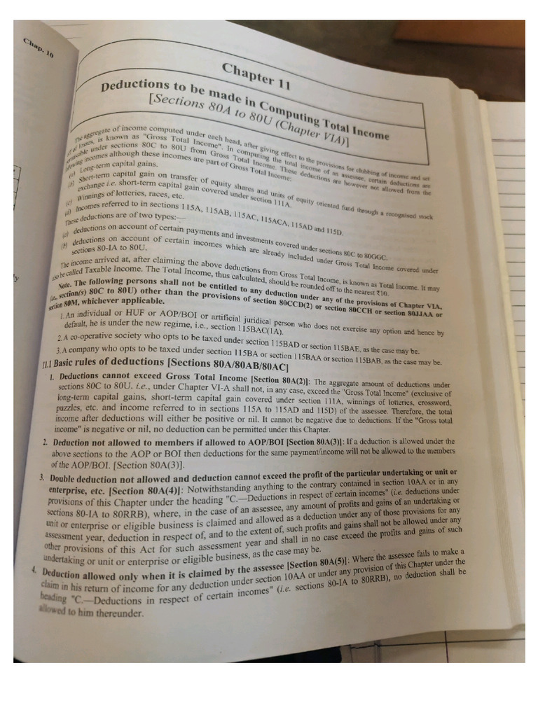 CH 11 Deductions | PDF