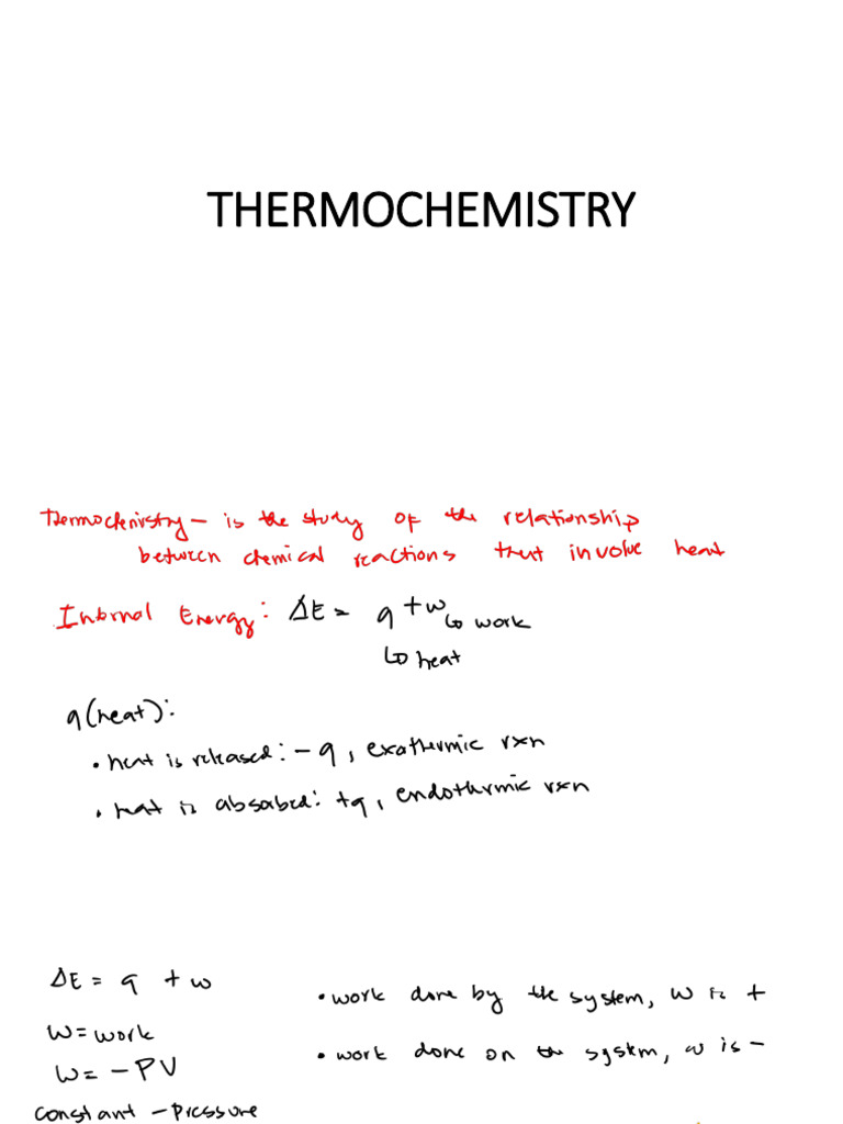 Thermo Chemistry | PDF
