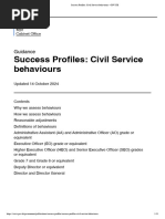 Civil Service Success Profiles Framework | PDF