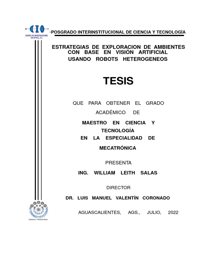 William Leith Salas | PDF | Robot | Robótica