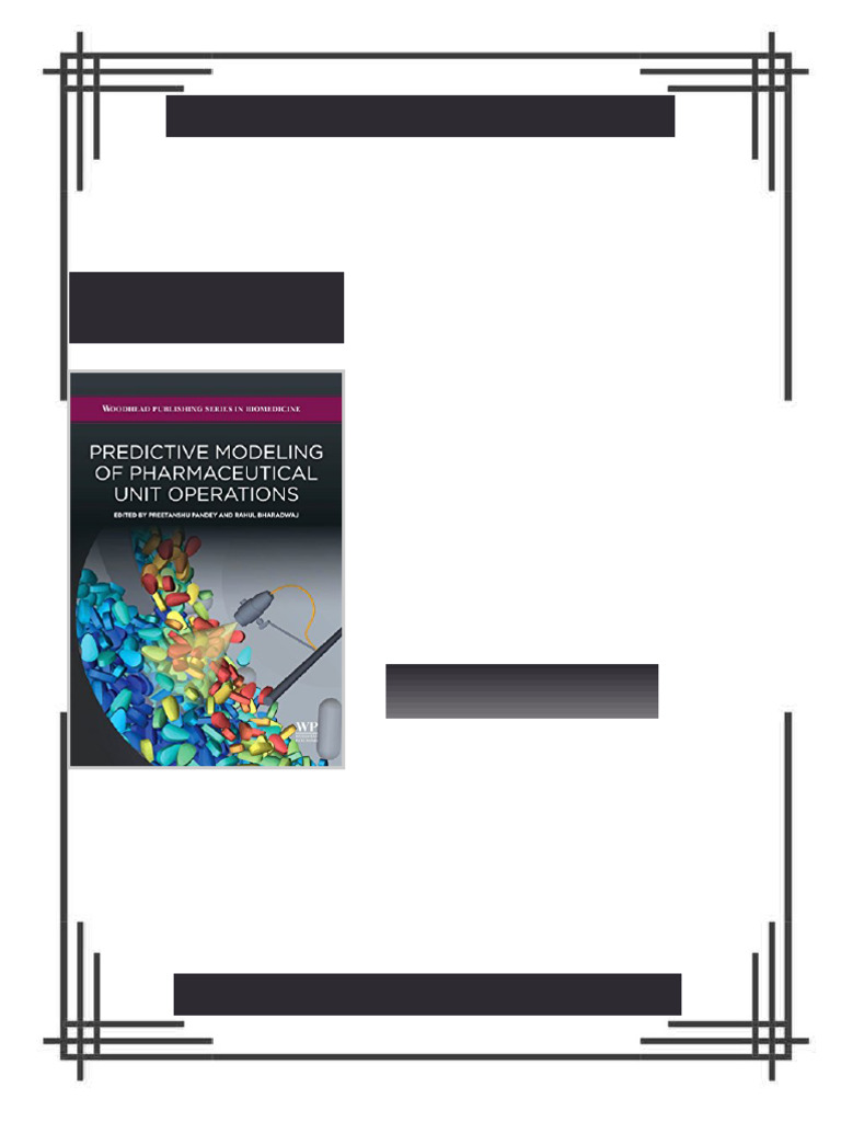 Predictive Modeling of Pharmaceutical Unit Operations 1st Edition ...