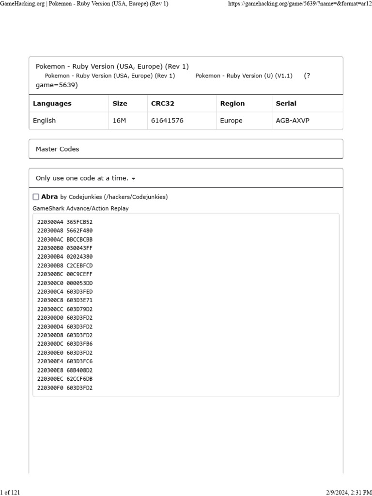 Ruby Version (USA, Europe) (Rev 1) | PDF | Pokémon | Nintendo