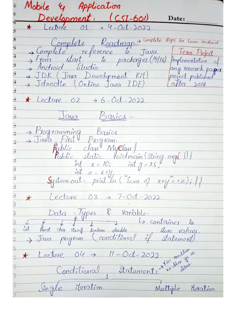 Mobile and Application Development | PDF