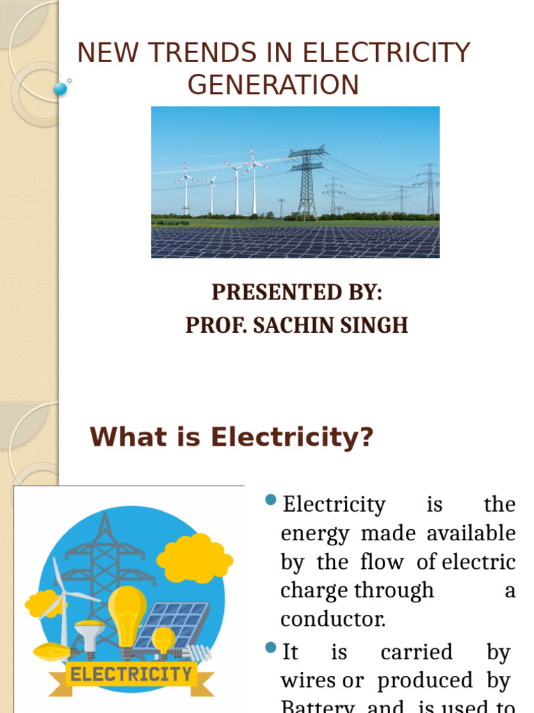 New Trends in Electricity Generation | PDF | Electricity Generation ...