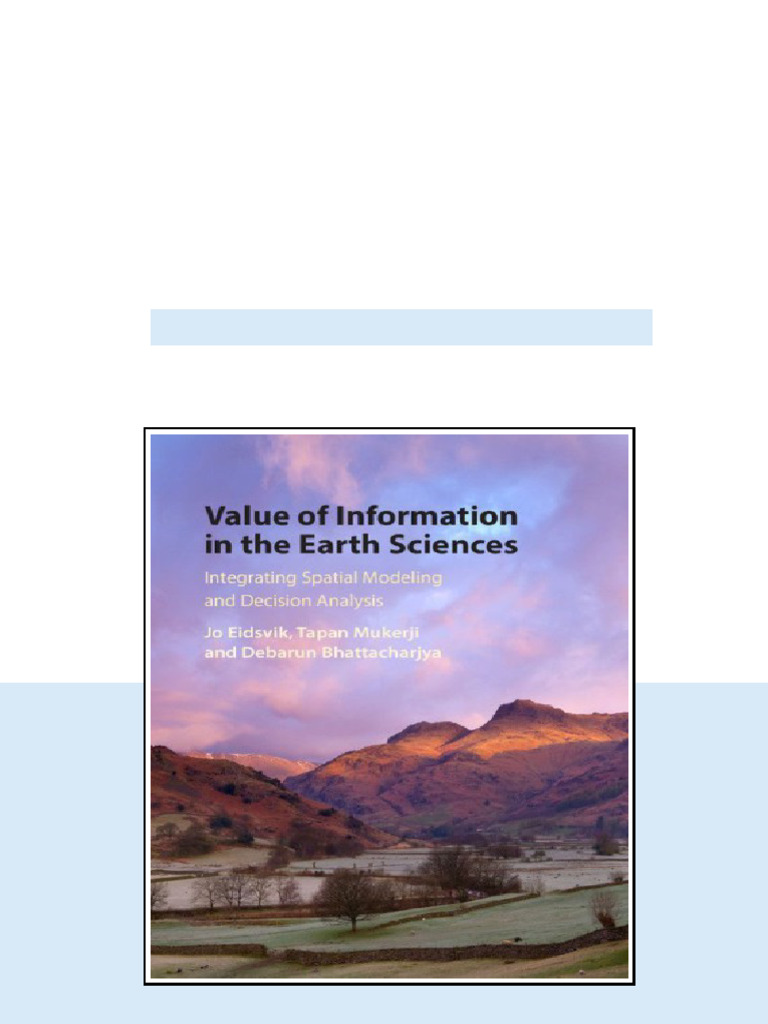 Value Of Information In The Earth Sciences Integrating Spatial Modeling ...