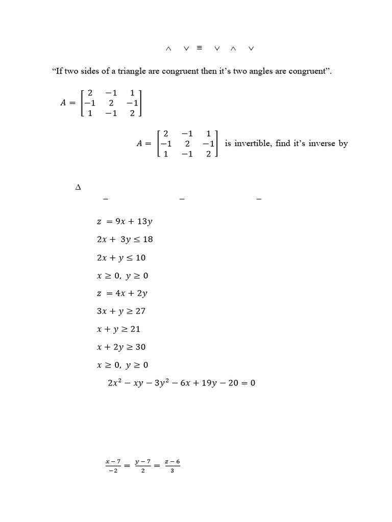 Advanced Math Proofs and Problems | PDF | Euclidean Vector | Perpendicular