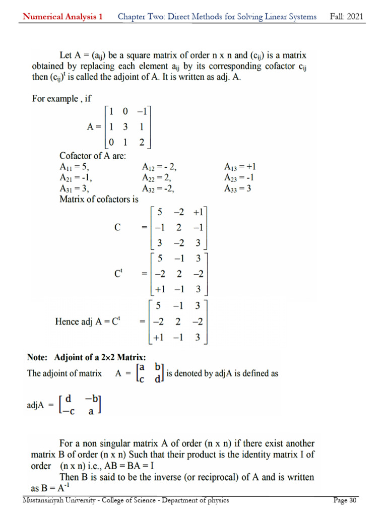 Matrix Inverse | PDF