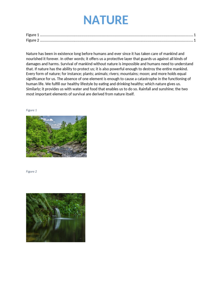 The Vital Role of Nature in Human Survival | PDF