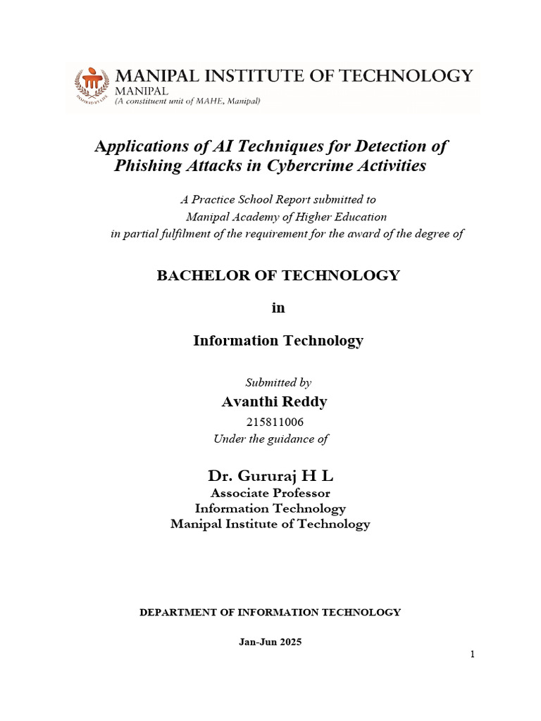 215811006 Avanthi Reddy Thesis | PDF | Machine Learning | Computing