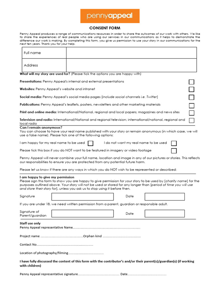 8. Consent Form Final | PDF | Mass Media
