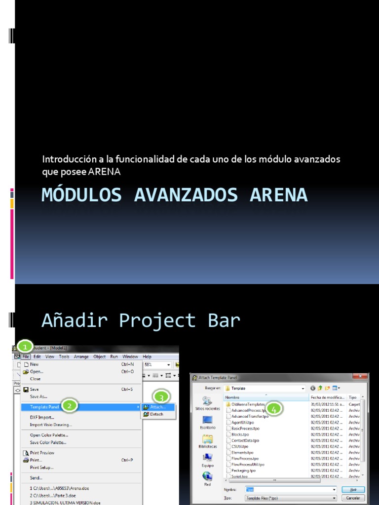 Módulos Avanzados de Arena 16.1 | PDF | Archivo de computadora | Simulación