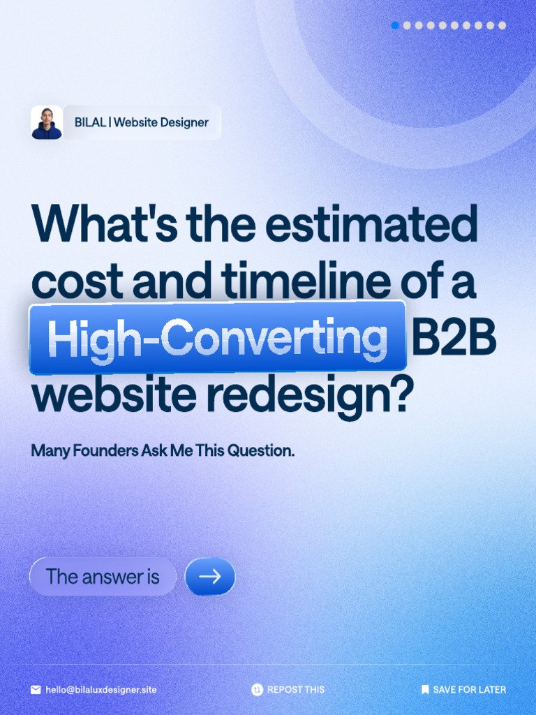 What's the Real Cost and Timeline of a B2B Website Redesign | PDF