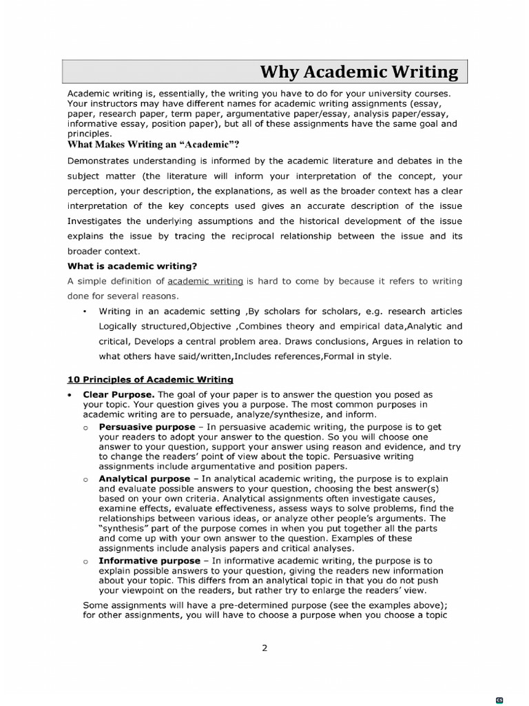 Unit 01 - Academic Writing | PDF