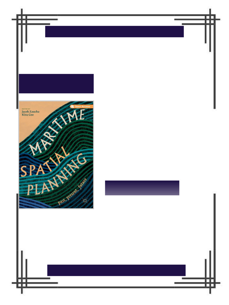 Maritime Spatial Planning: past, present, future 1st Edition Jacek ...