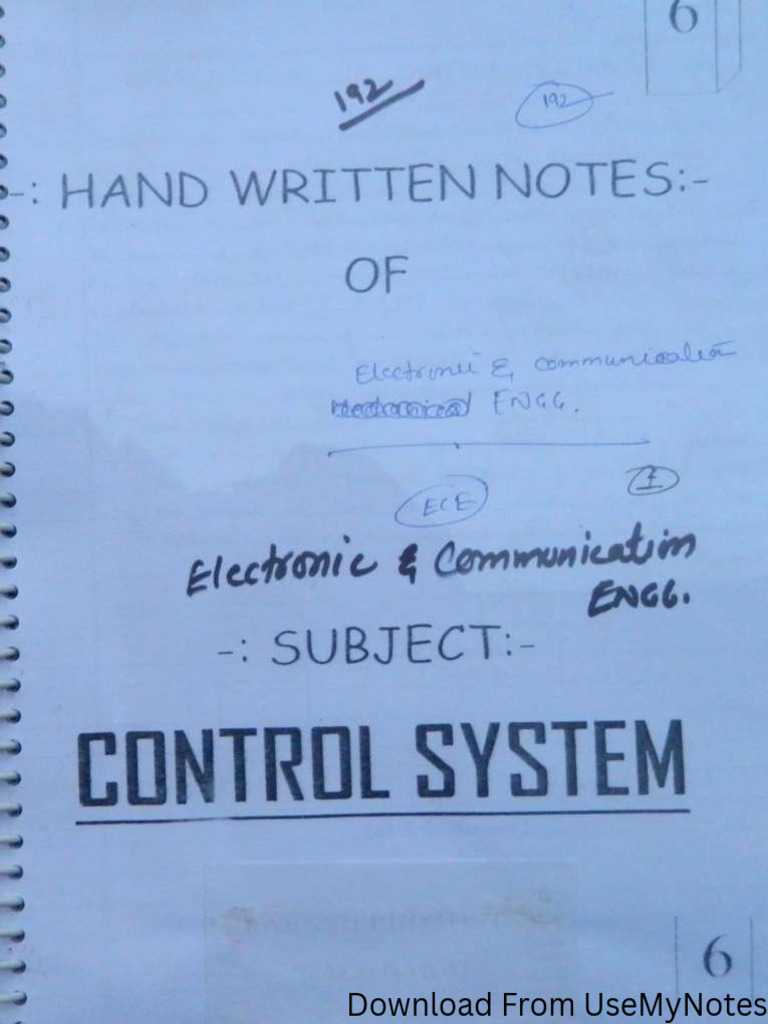 11 Control Systems-1 | PDF