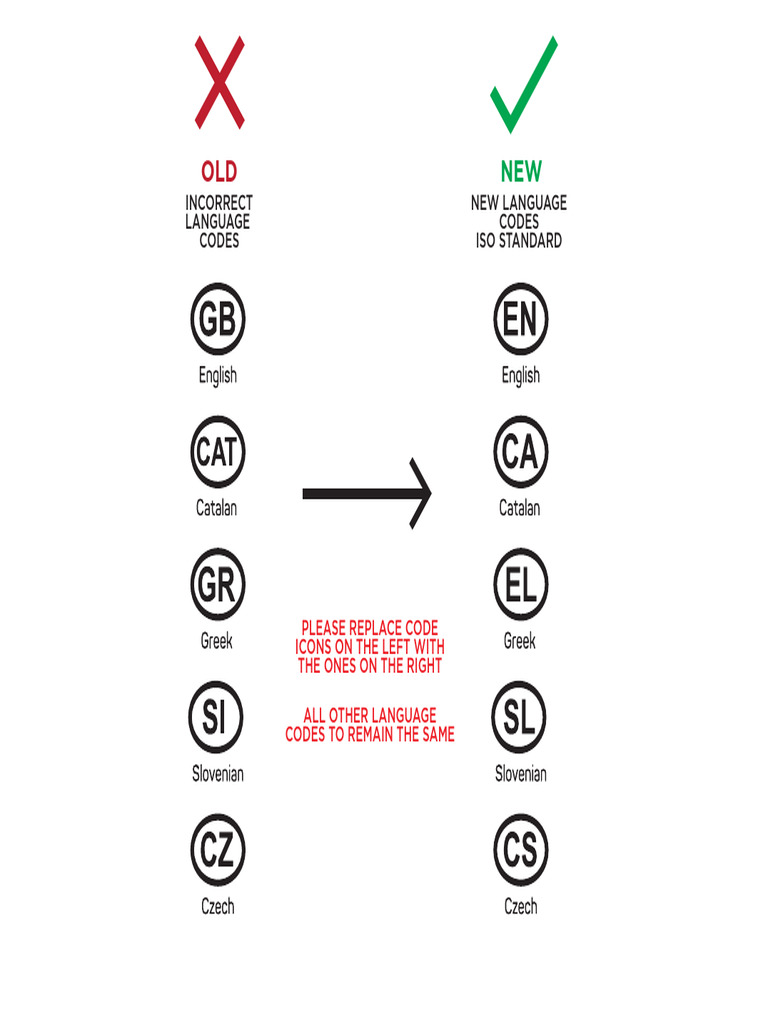 Updated Language Codes for Translations | PDF