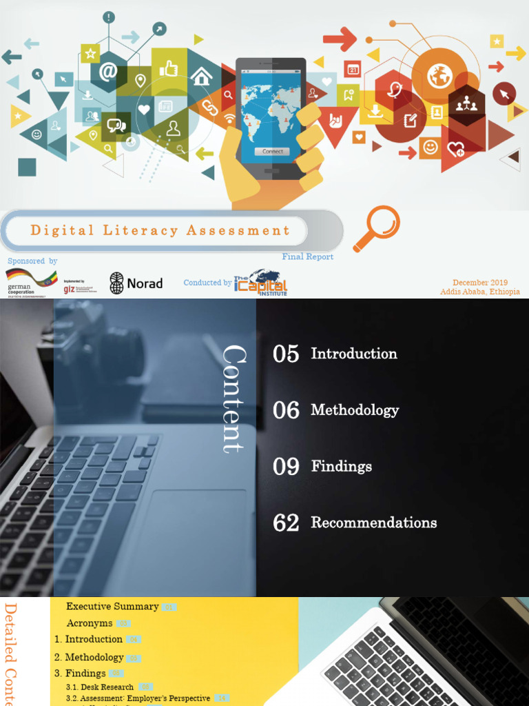 Project 9 - 1. Digital Literacy Assesment Final Report | PDF ...