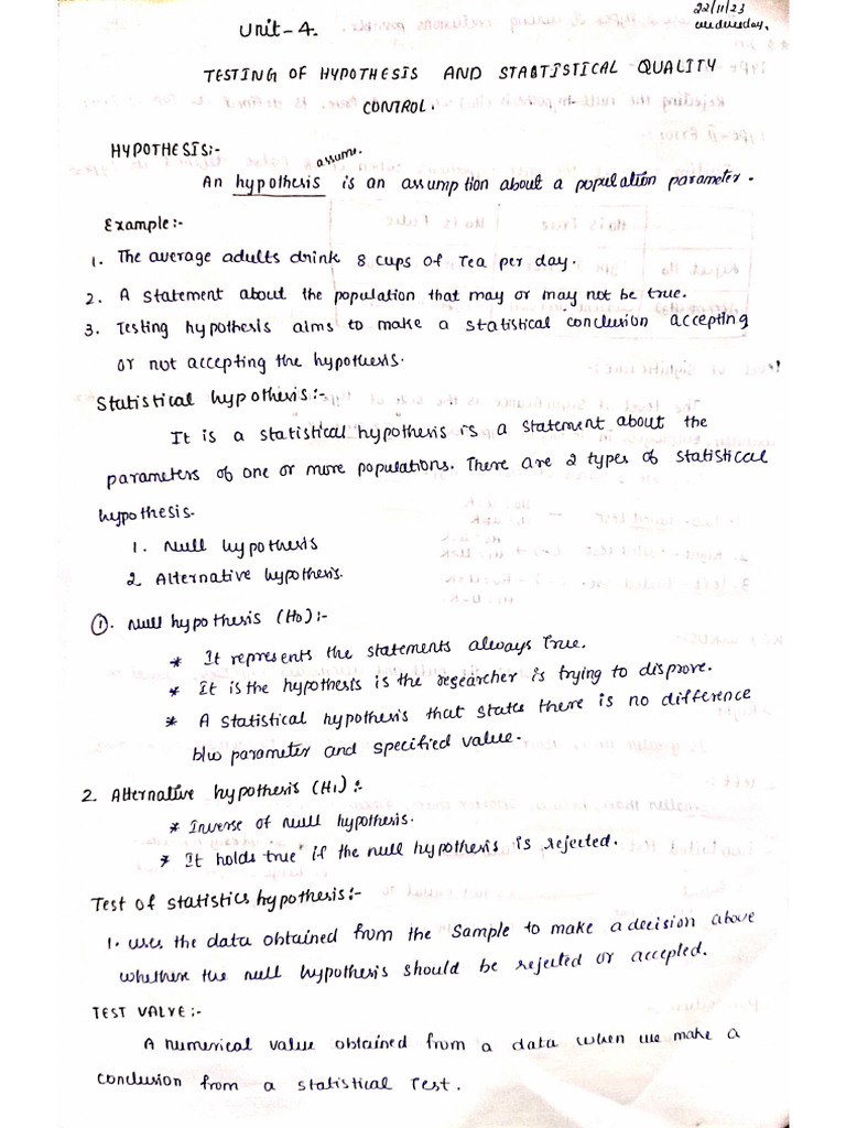 Stat UNIT 4 | PDF