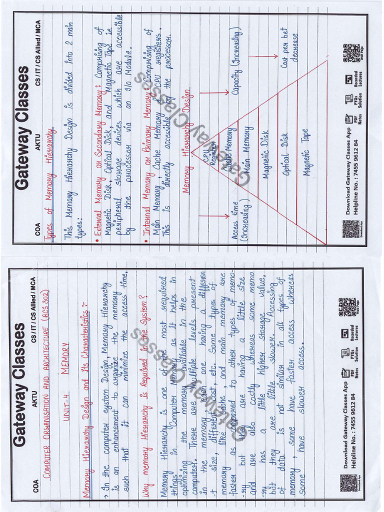 Updated COA U 4 Hand Written Notes | PDF