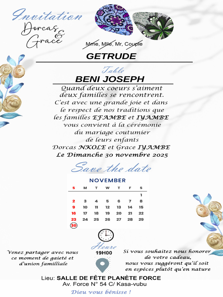 Invitation Getrude | PDF